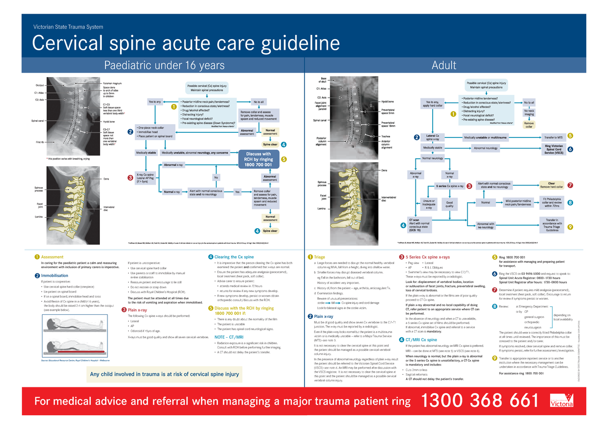 Victorian cervical spine guidelines - Assessment In caring for the ...