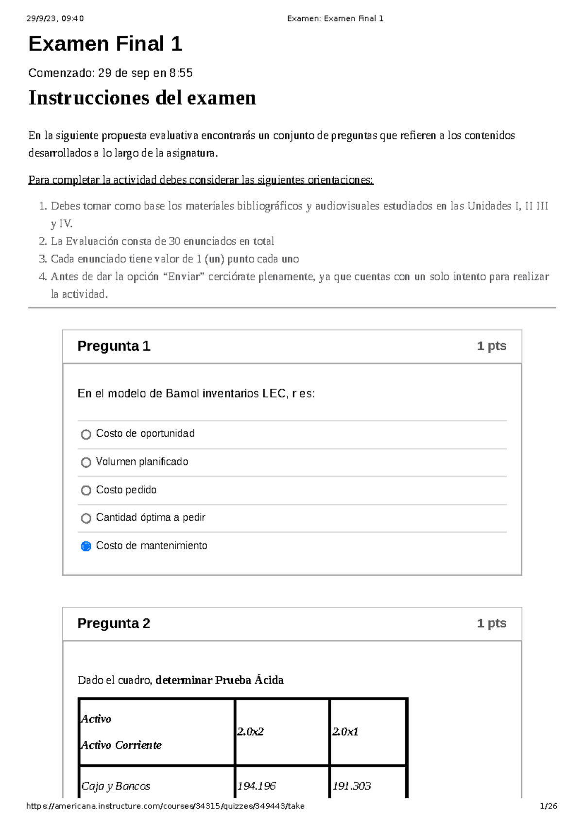 Examen Examen Final 1 - apuntes de la materia - Examen Final 1 ...