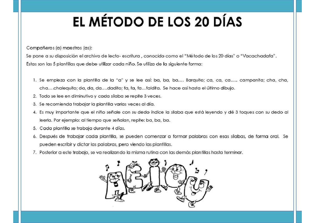 El Método de los 20 Días PDF - Taller de lectura y rdacción - Studocu