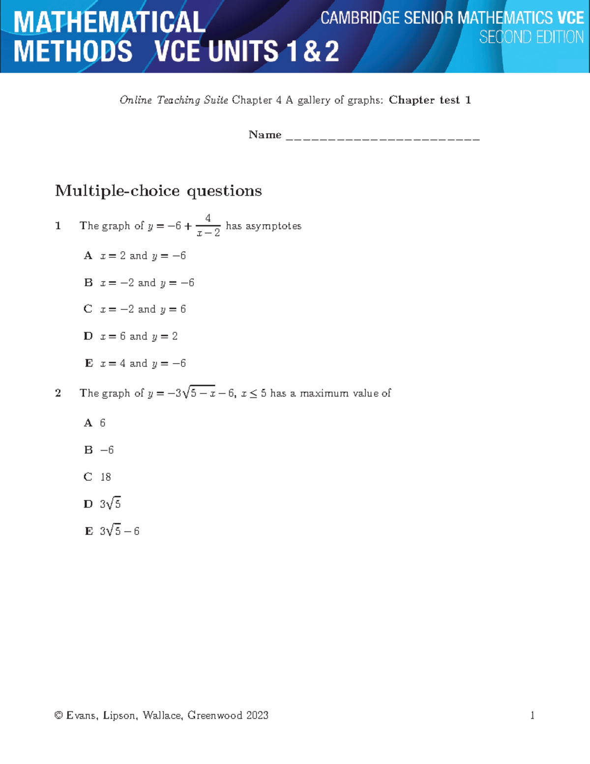 Chapter 4 test 1 - It will help you improve in the subjects - Online ...