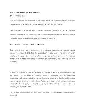 Topic 4 Defence of Impossibility lectures for criminal - DEFENCE OF ...