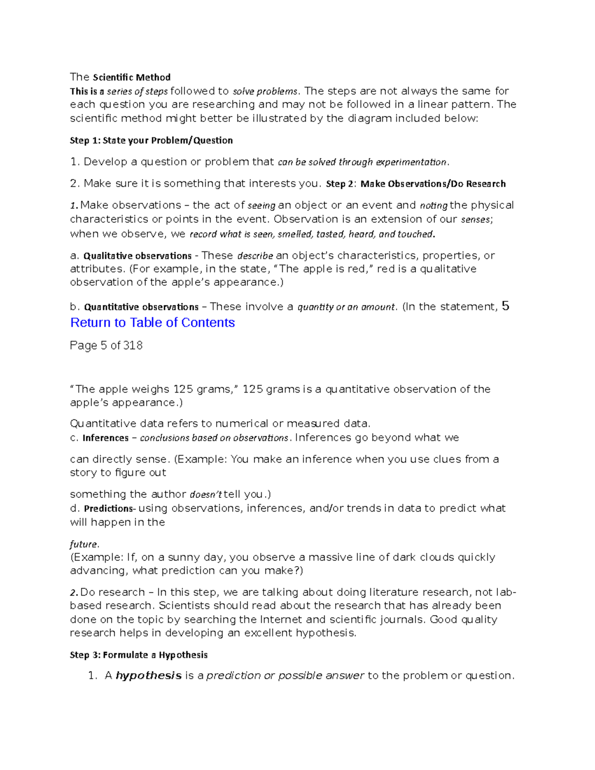 Biology notes 1 - The Scientific Method This is a series of steps ...