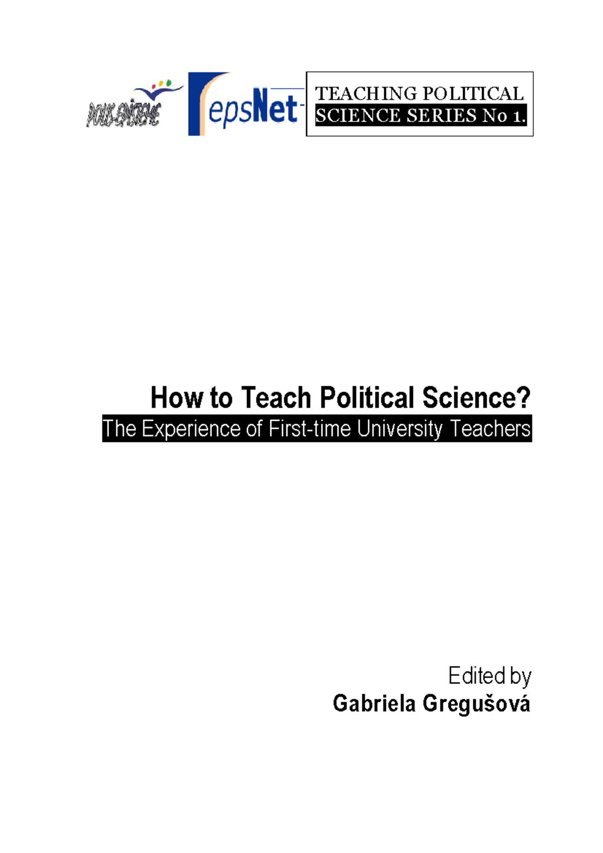 How to Teach Political Science - - Studocu