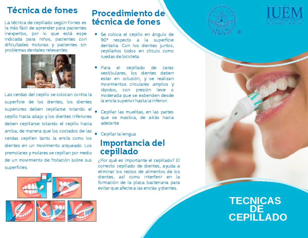 odontologia preventiva - TECNICAS DE CEPILLADO Técnica de fones La ...