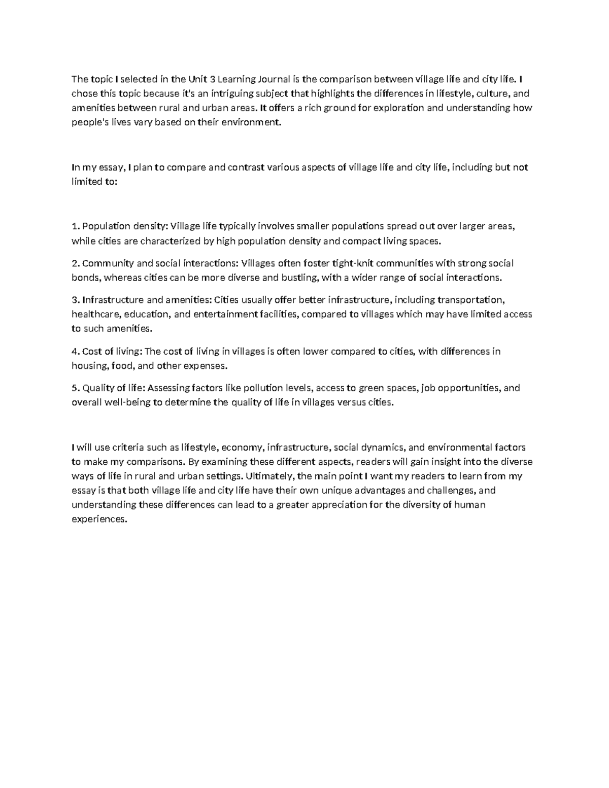 Write assignment unte 4 - The topic I selected in the Unit 3 Learning ...