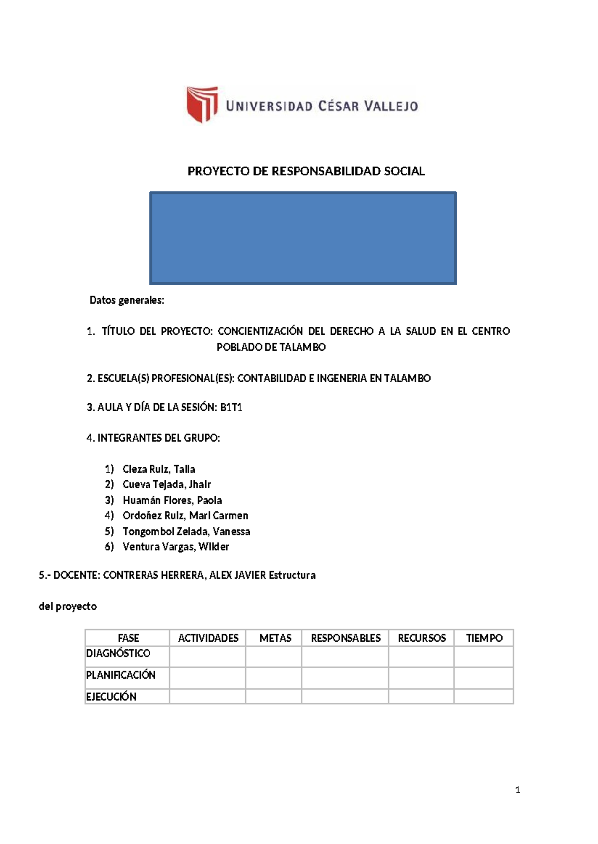 Proyecto de responsabilidad social constitucion y ddhh - PROYECTO DE RESPONSABILIDAD SOCIAL ...