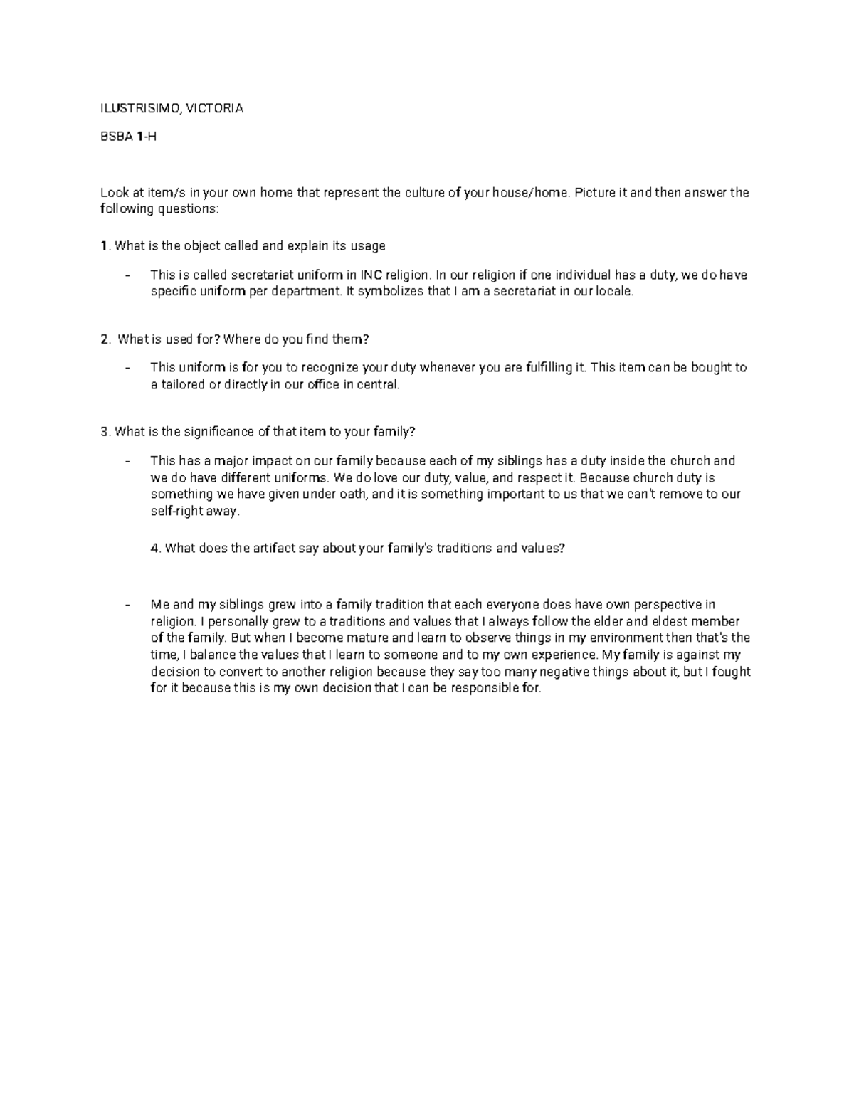 Activity 5 - n/a - ILUSTRISIMO, VICTORIA BSBA 1-H Look at item/s in ...