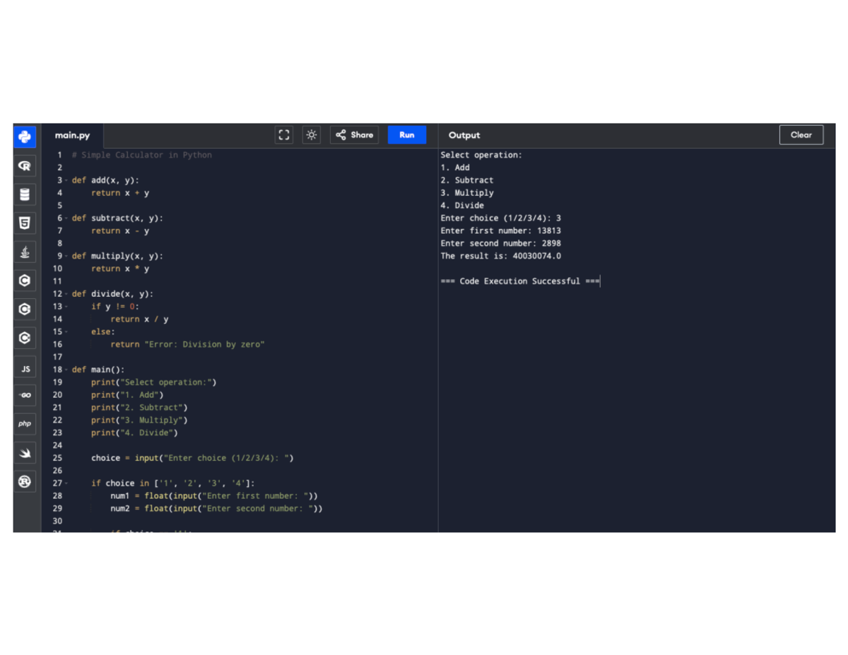 2020r2019-Me-134 CF Lab Assingment - main Lo Share Run Output Clear 1 ...