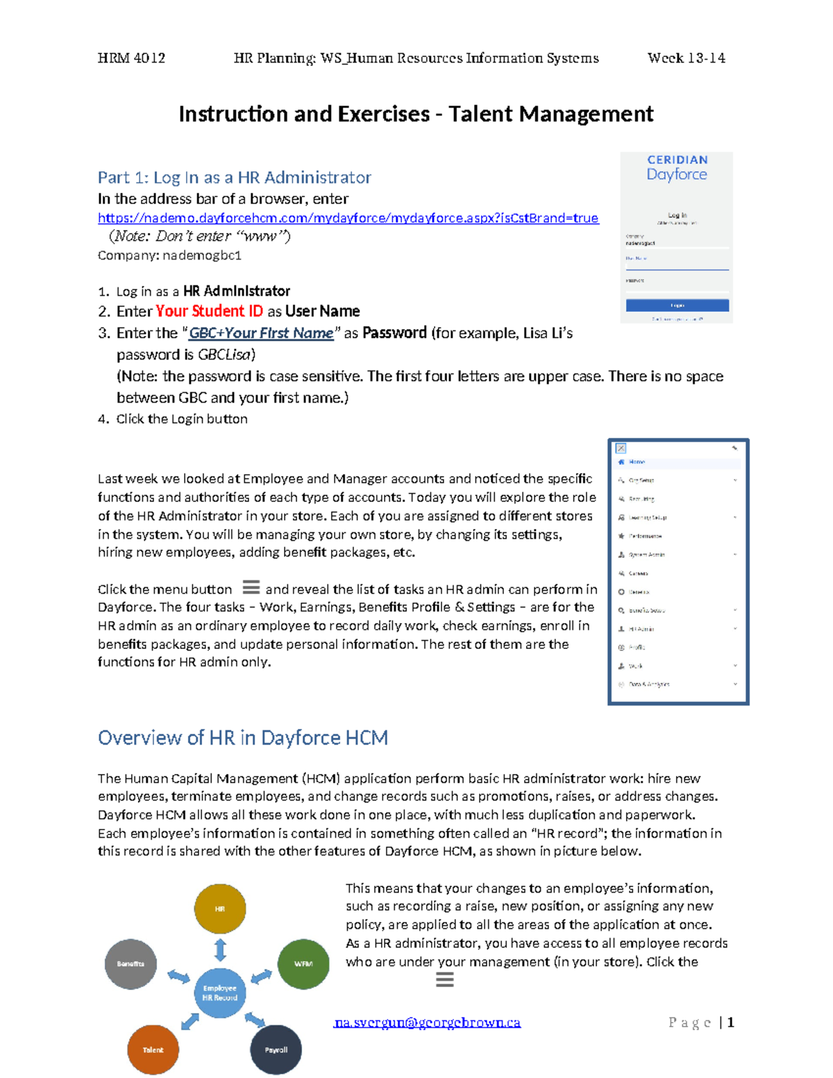 Exercise Instruction - HR Admin (2023F) - Instruction and Exercises ...