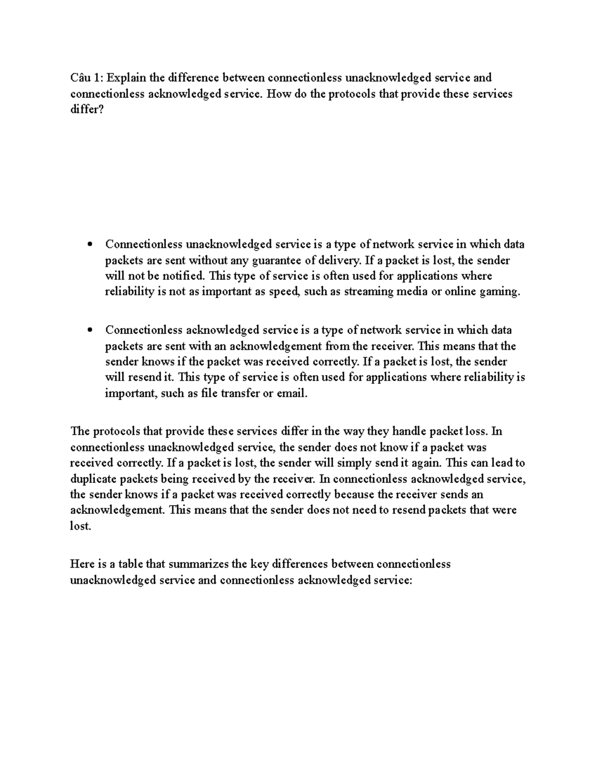 3-On-tap-NWC203c-Sum23 - Câu 1: Explain the difference between ...