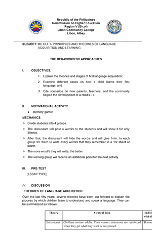 Learning Task 5 - LEARNING EPISODE 5 (Understanding My Learners, Their ...