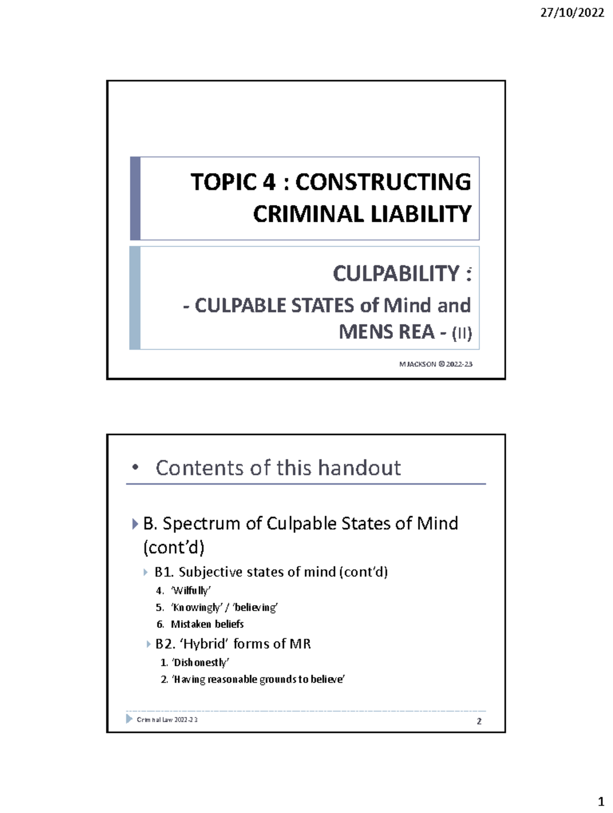 Topic 4 - Lecture Handout II - TOPIC 4 : CONSTRUCTING CRIMINAL ...