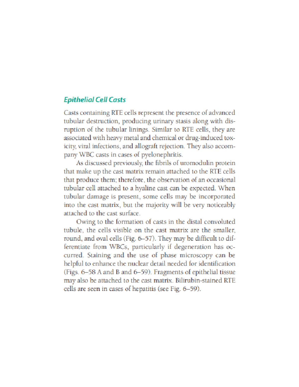 Epithelial Cell Cast - Cell and Molecular Biology - Studocu