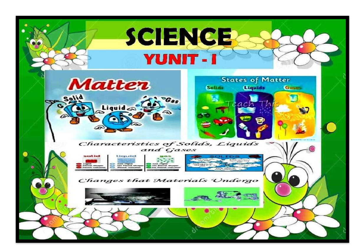1st Quarter Bulletin ALL Subjects - SCIENCE YUNIT Matter States of ...