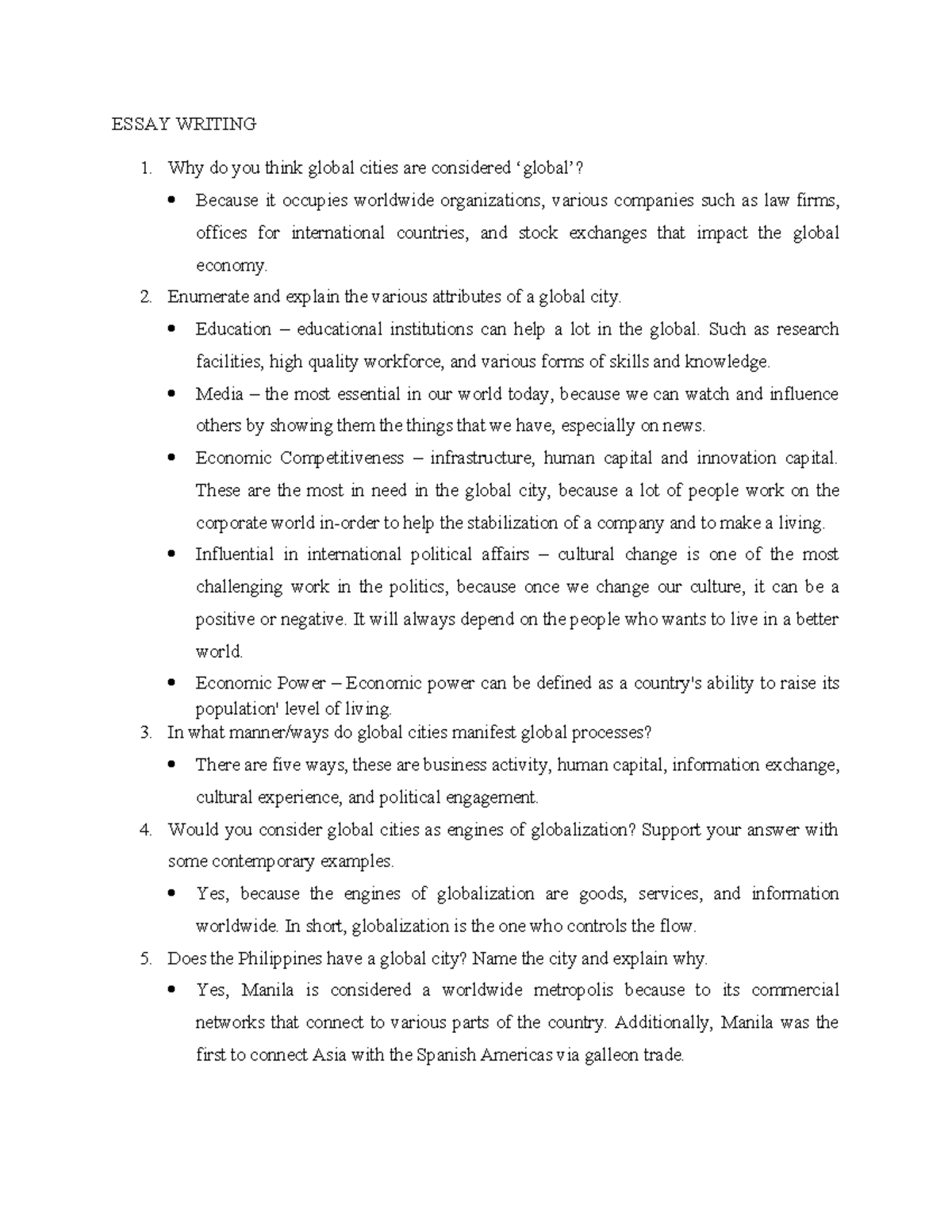 Essay - do not copy directly or give credits. - ESSAY WRITING Why do ...