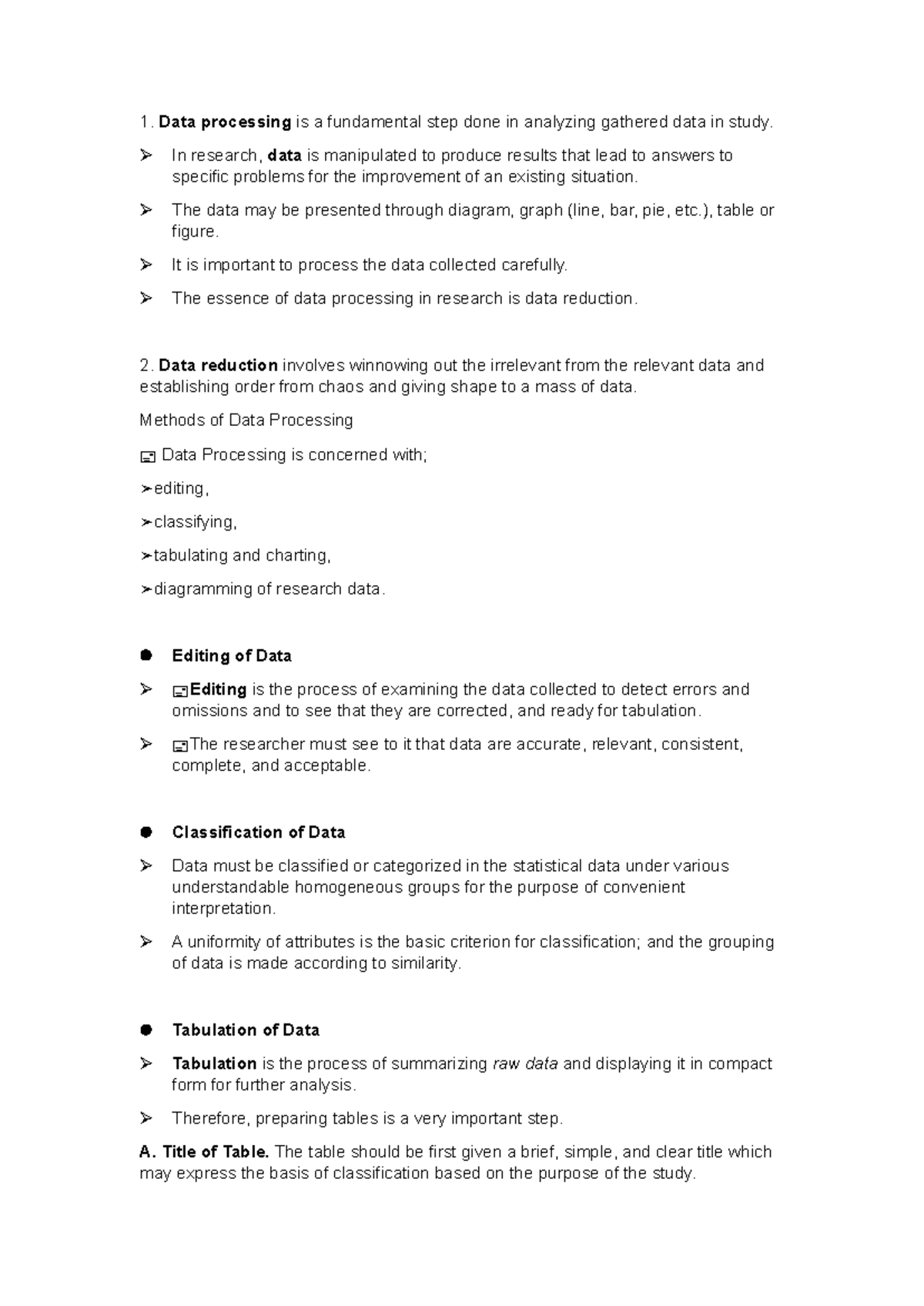 Data presentation reviewer - Data processing is a fundamental step done ...
