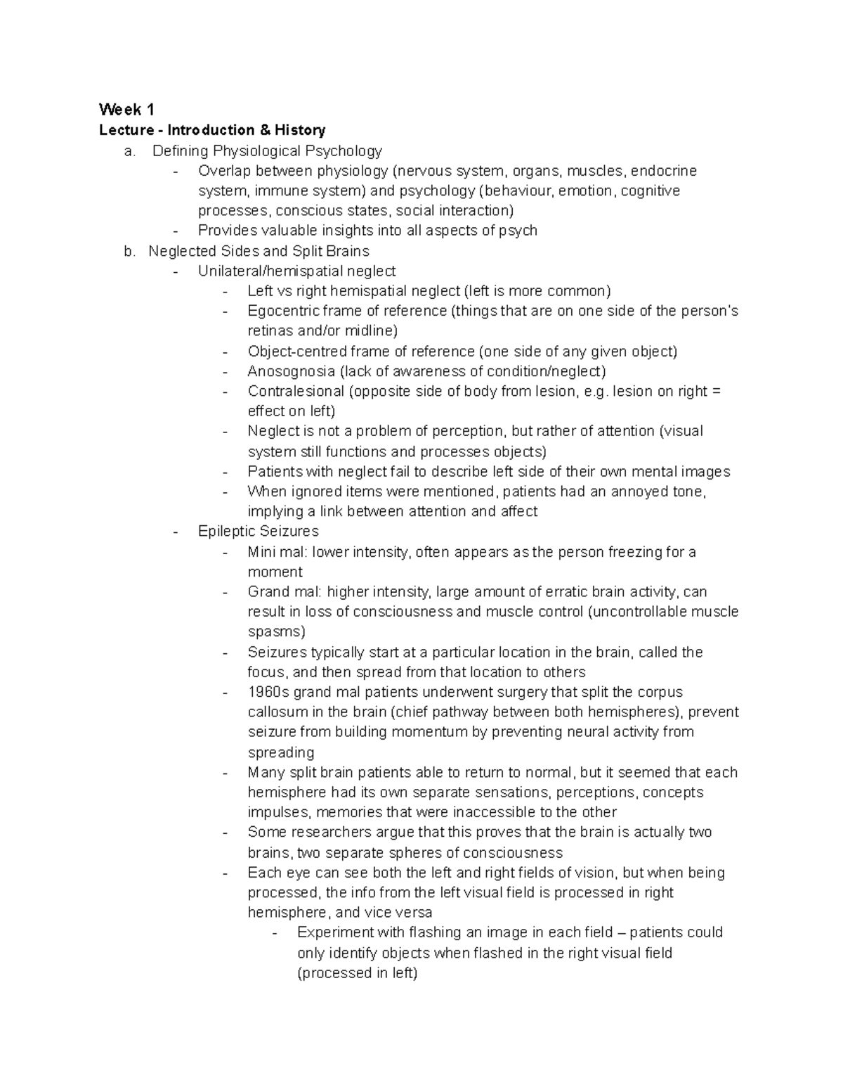 Psych 261 Week 1 Notes (Module & Chapter) - Week 1 Lecture ...