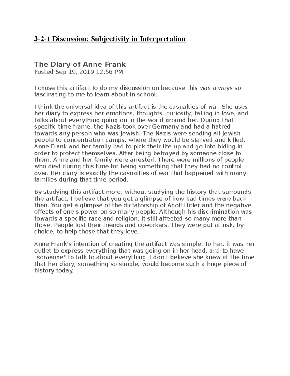 3-2-1 Discussion - N/A - 3-2-1 Discussion: Subjectivity in ...