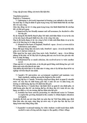 UNIT 4- Translation Practice mark - TRANSLATION PRACTICE 4.4. Underline ...