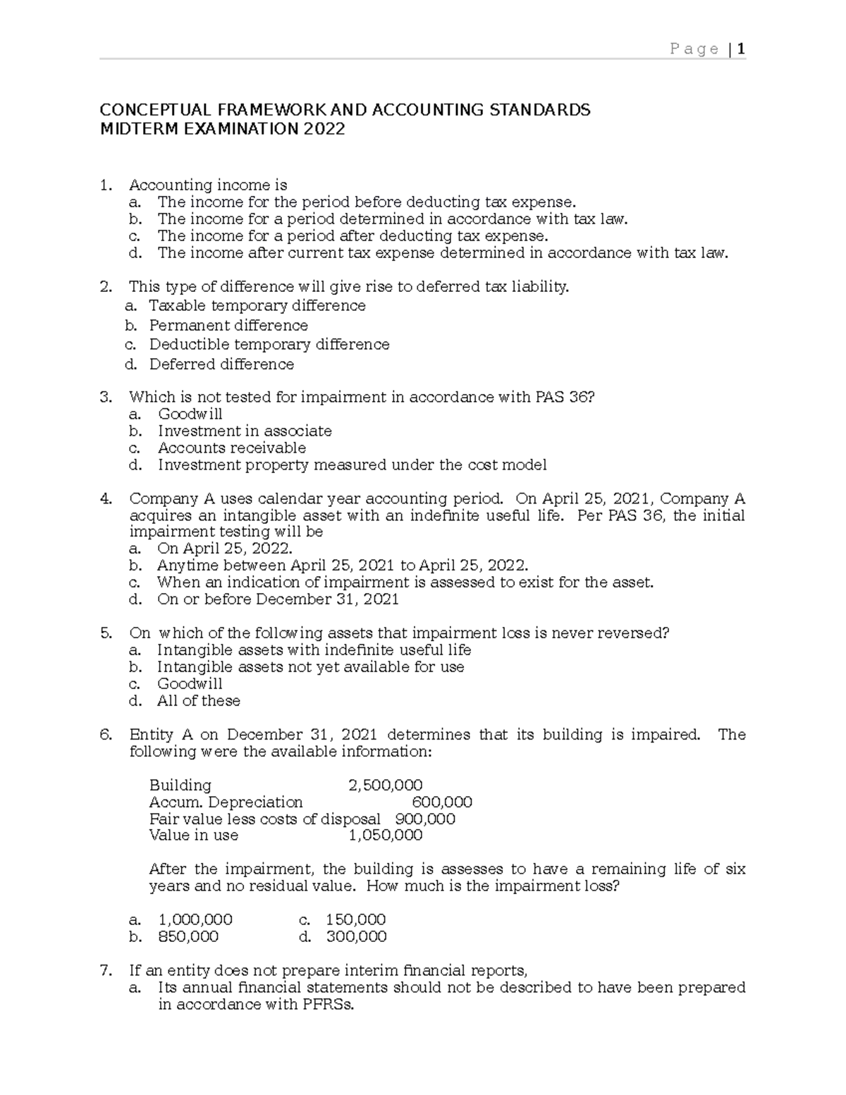 Midterm-EXAM-in Conceptual Framework and Accounting Standards ...