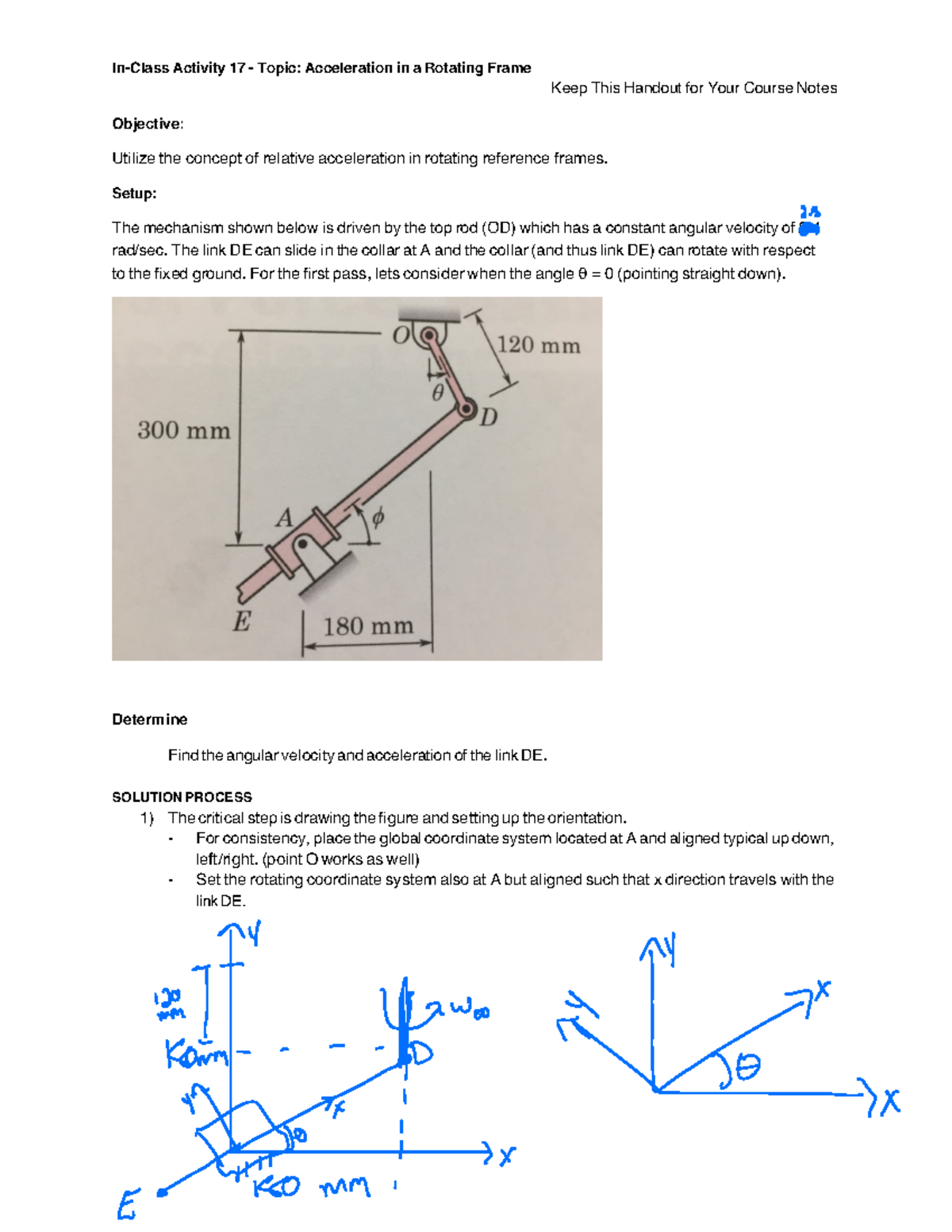 IC17 Rotating Acceleration - In-Class Activity 17 - Topic: Acceleration ...