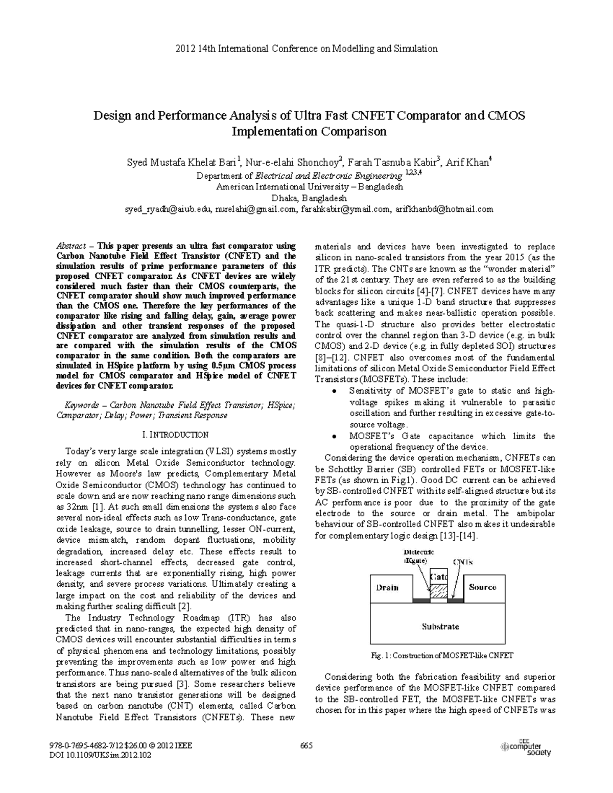 06205526 - Low power CNFET, VLSI, Paper on low power electronics ...