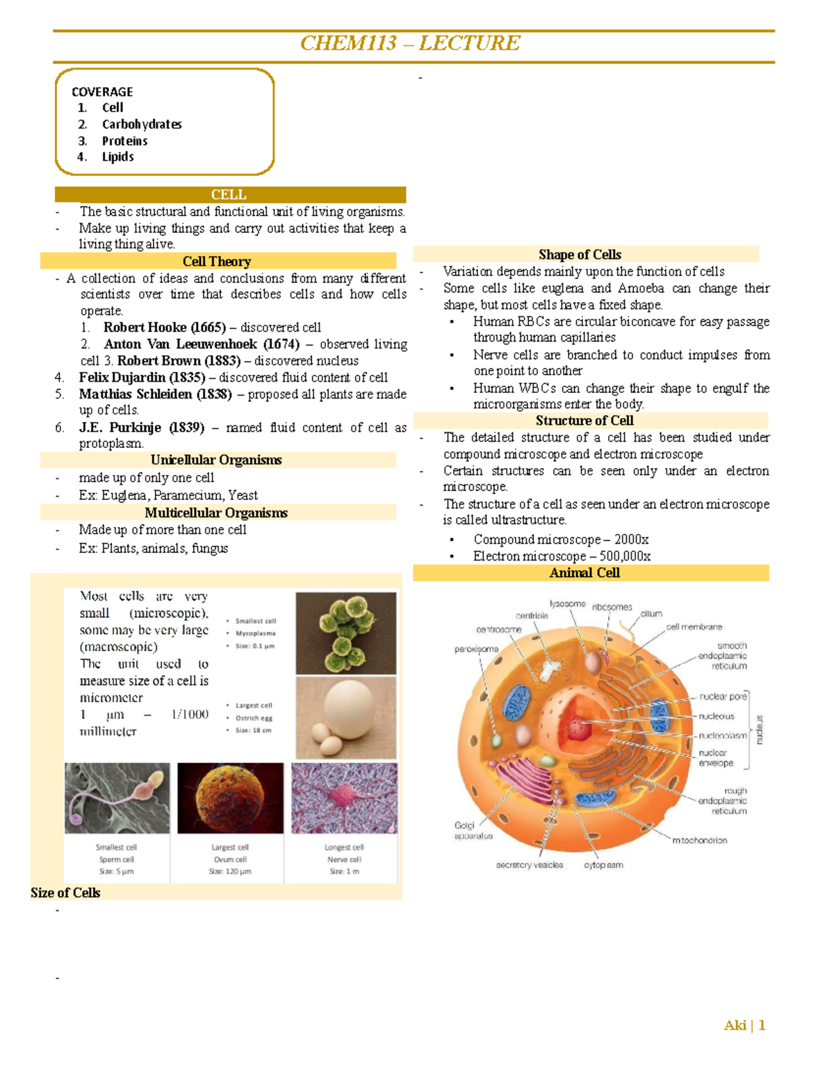 Chemistry lecture - Chemistry with Organic - Studocu