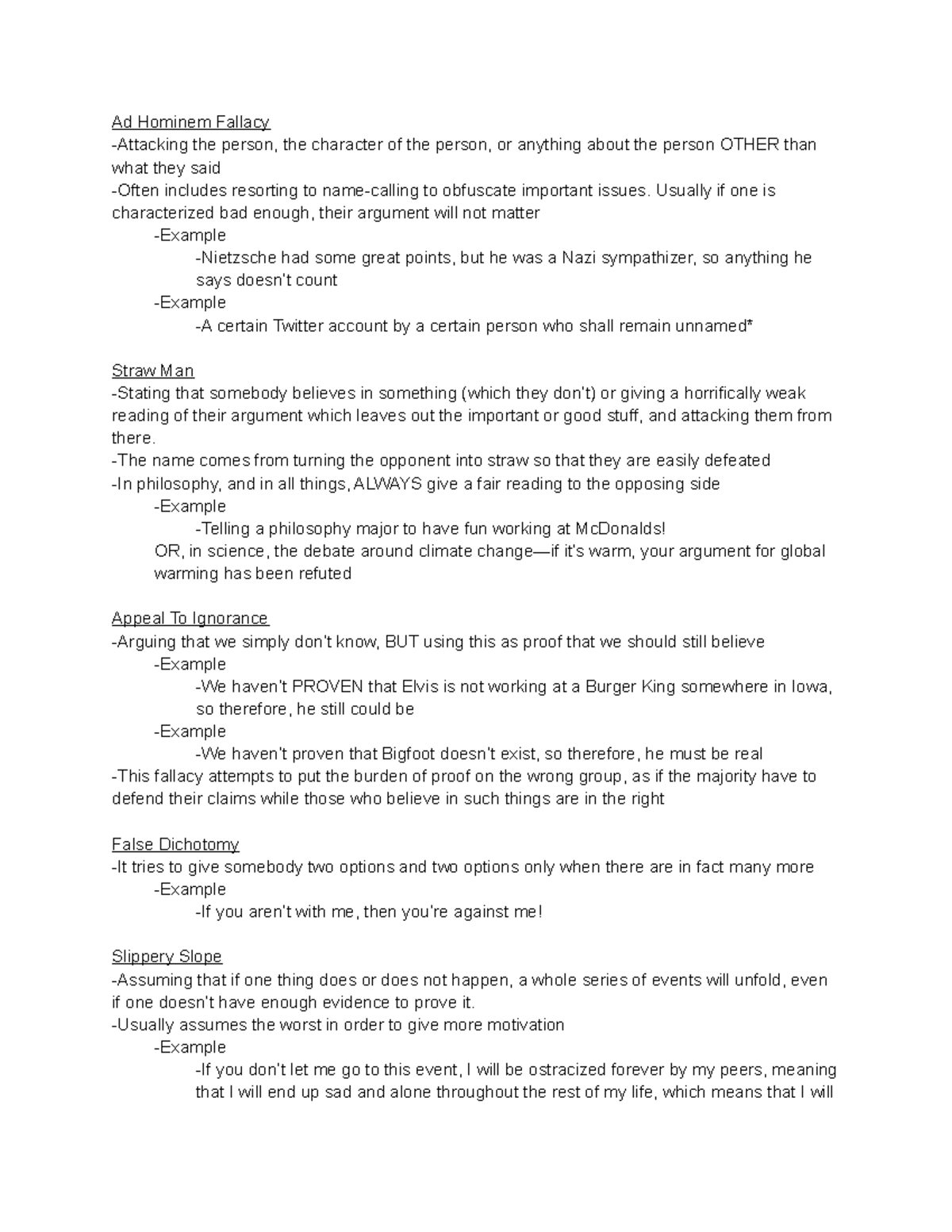 Fallacies in Argumentation - Ad Hominem Fallacy -Attacking the person ...