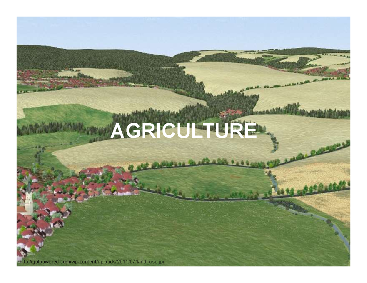 Lecture #7 Presentation - AGRICULTURE gotpowered/wp-content/uploads ...