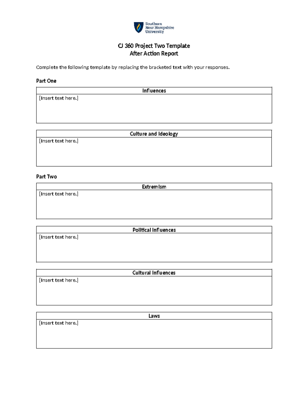Module four project two activity assignment - CJ 305 - CJ 360 Project ...