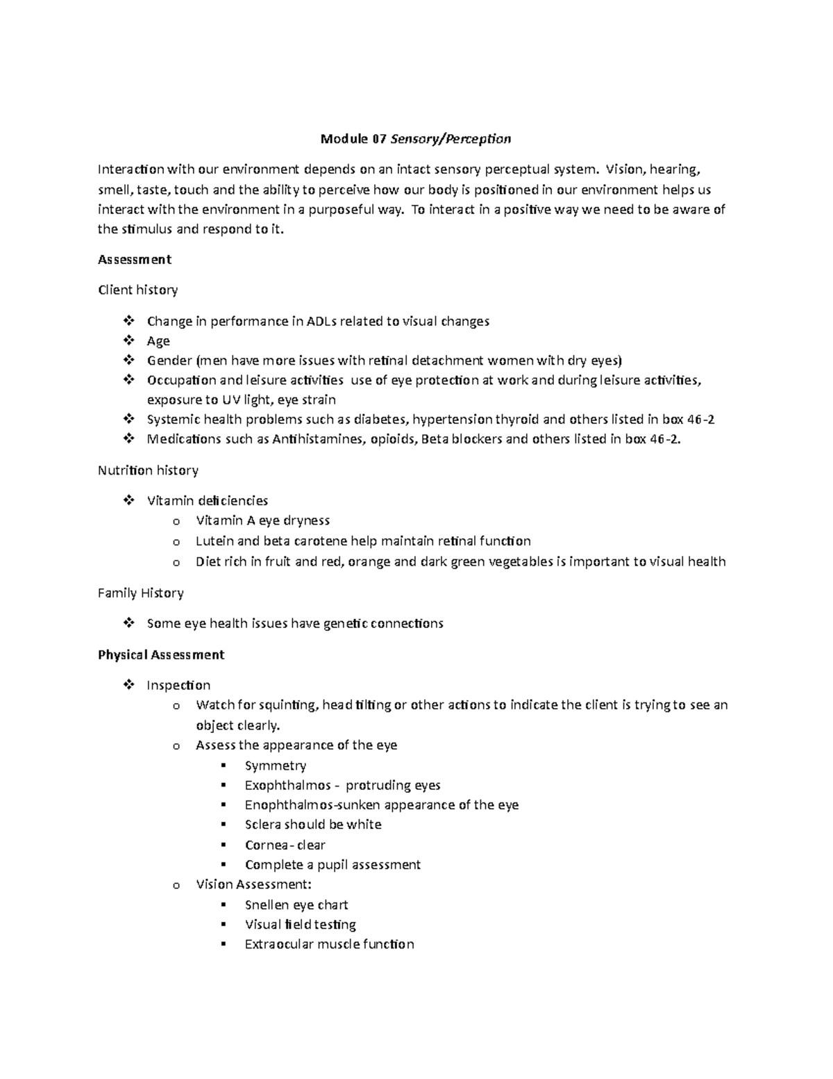 NUR2356 Module 07 Lecture Notes NUR2356_Module 07_Lecture Notes.docx ...