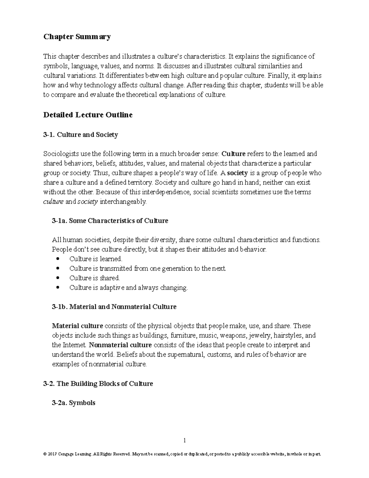 Ch 3 Notes - Chapter Summary This chapter describes and illustrates a ...