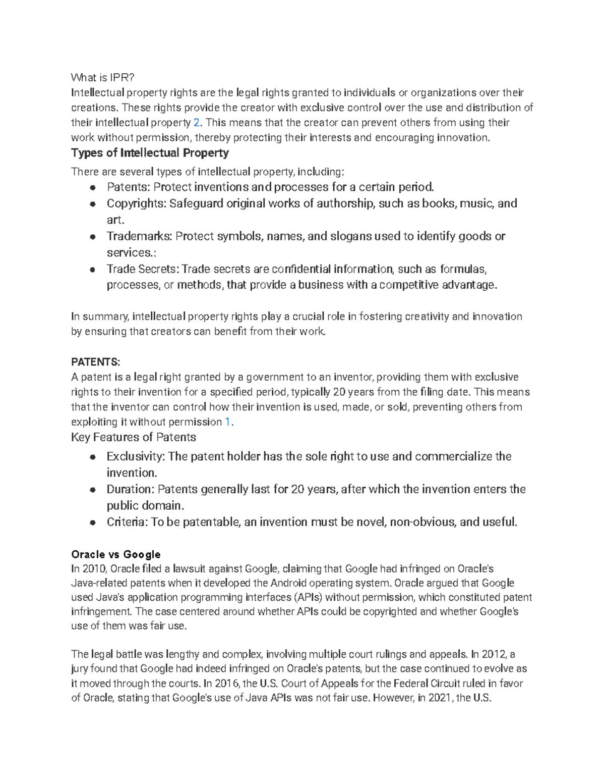 IPR - used for ethics - What is IPR? Intellectual property rights are the legal rights granted ...