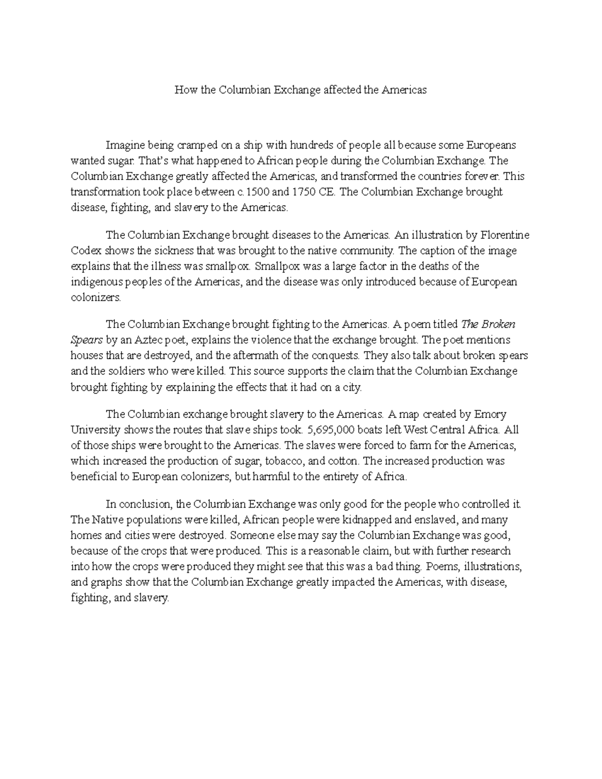 How the Columbian Exchange affected the Americas - That’s what happened ...