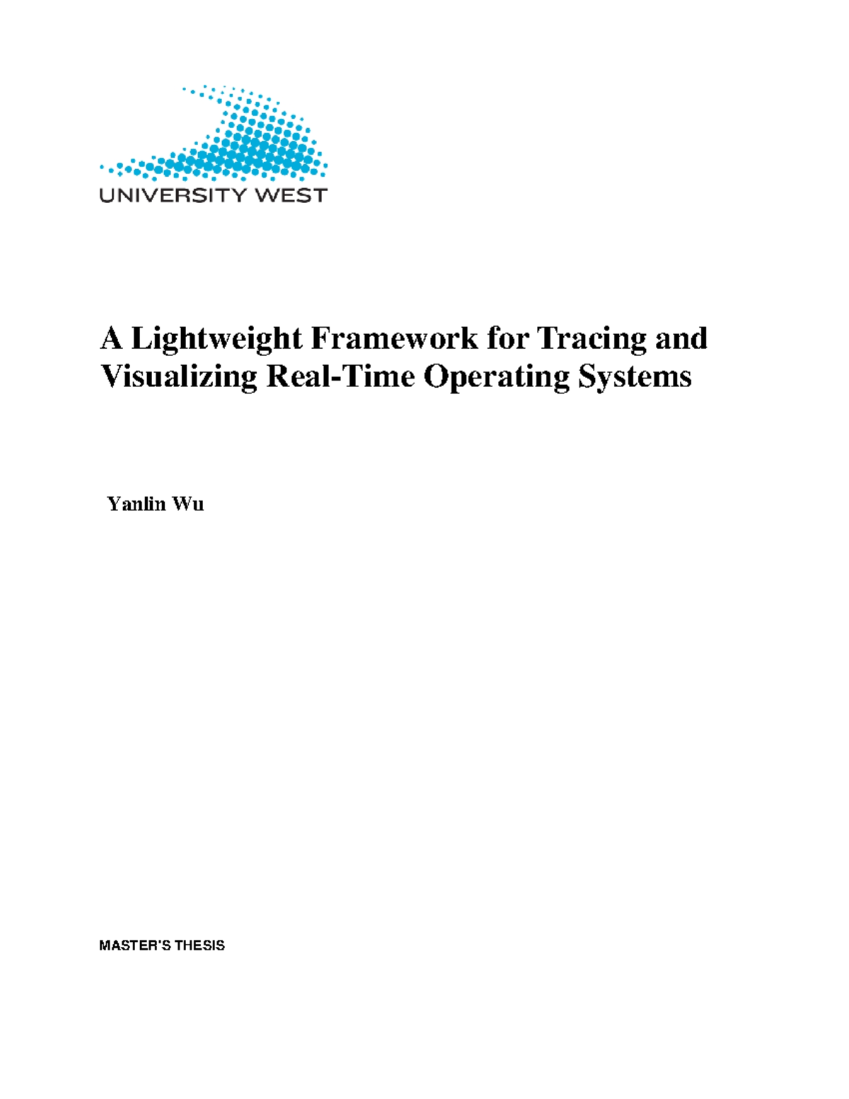 Examensarbete inom Datateknik - MASTER’S THESIS Yanlin Wu A Lightweight ...