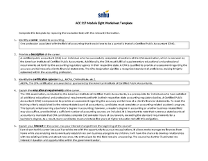ACC 318 Module Four Assignment Template - ACC 318 Module Four ...
