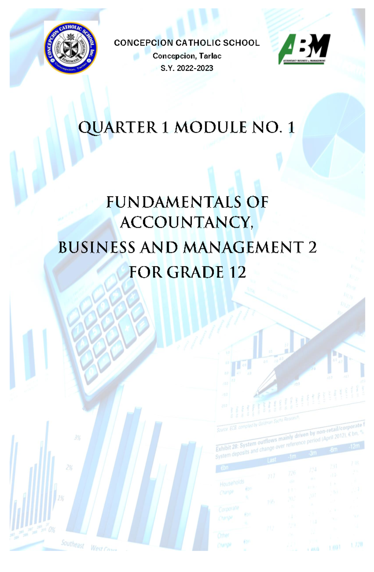 Module 1 accounting 2 - CONCEPCION CATHOLIC SCHOOL Concepcion, Tarlac S ...