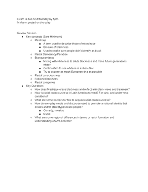 Midterm Essay Outline - Prompt: How do the historical and ongoing ...