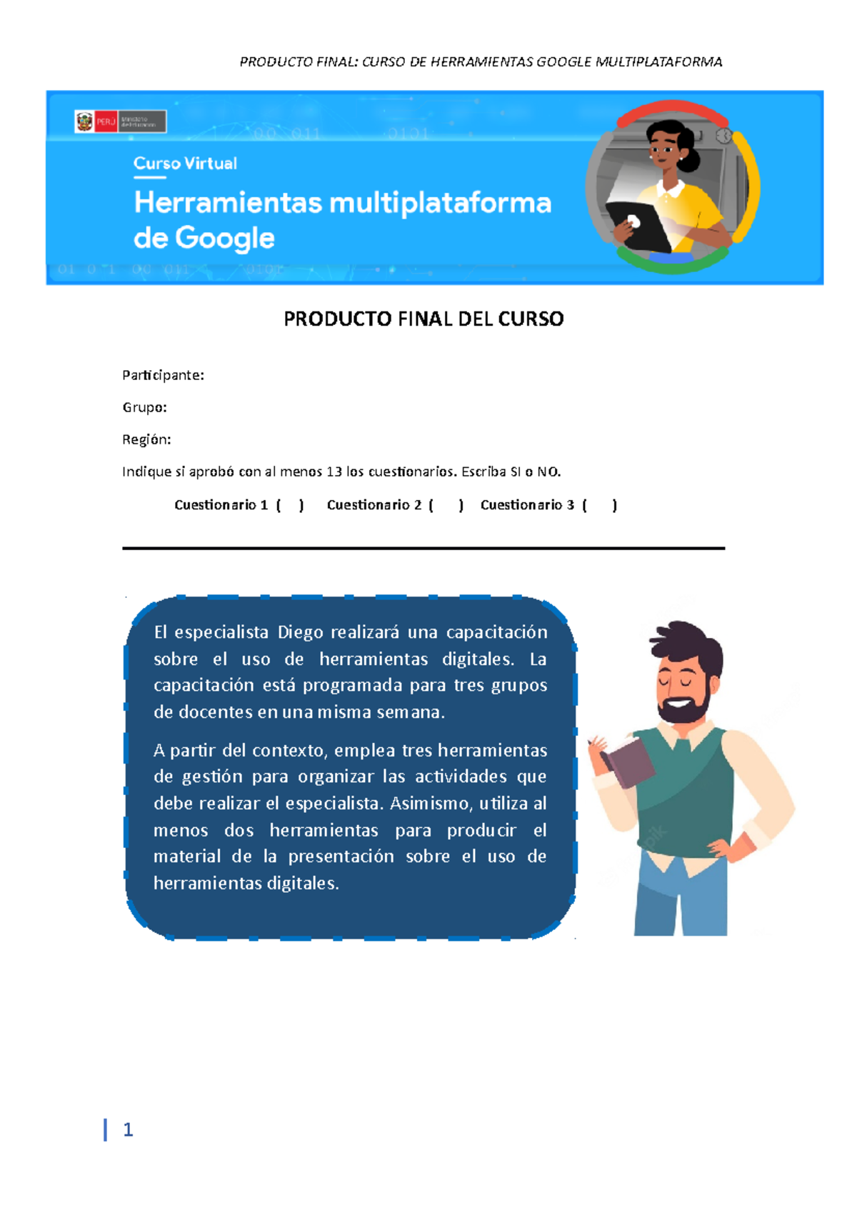Plantilla Producto Final C1 - PRODUCTO FINAL: CURSO DE HERRAMIENTAS ...