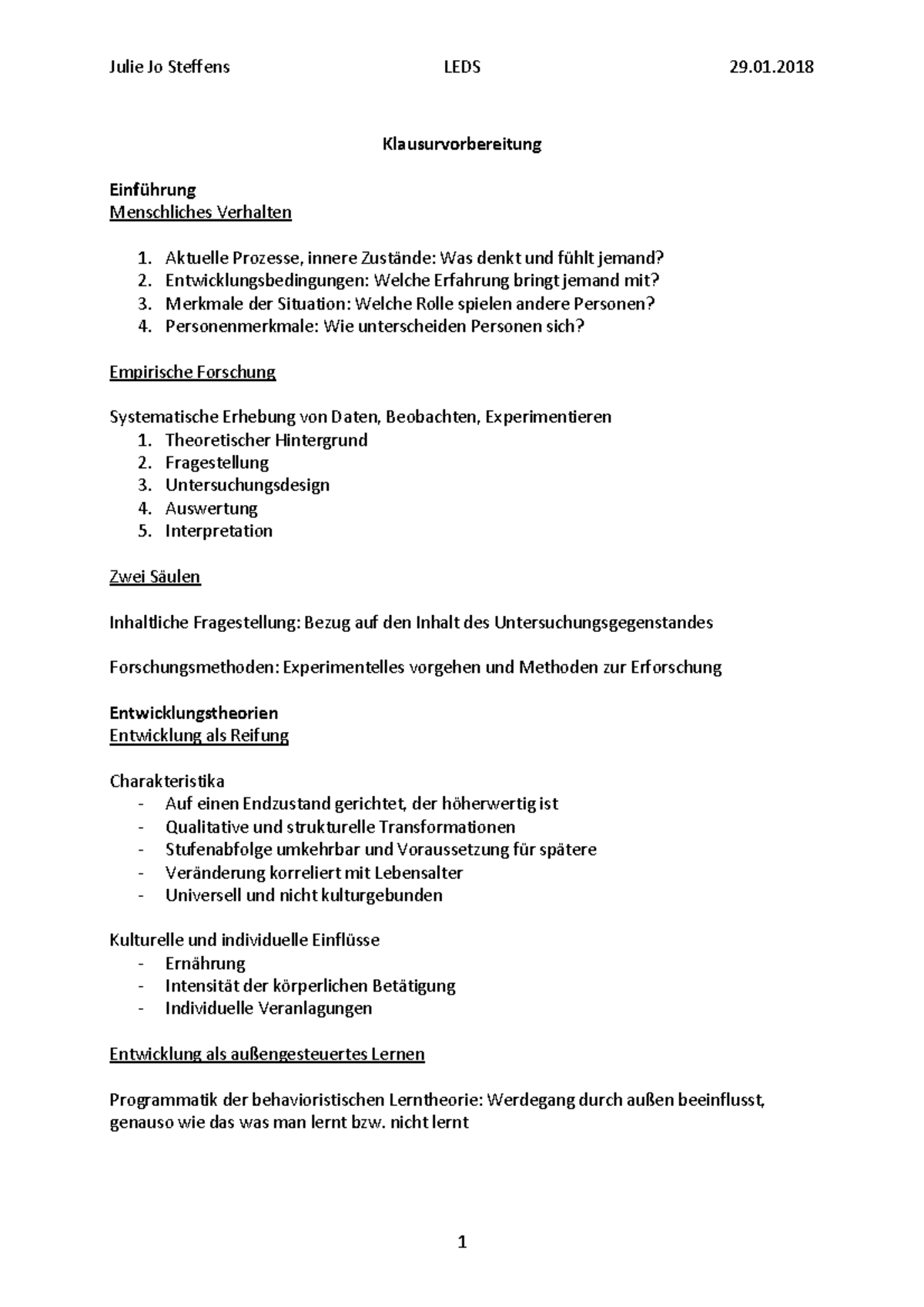 Zusammenfassung Vorlesung LESD - Warning: TT: undefined function: 32 Klausurvorbereitung ...