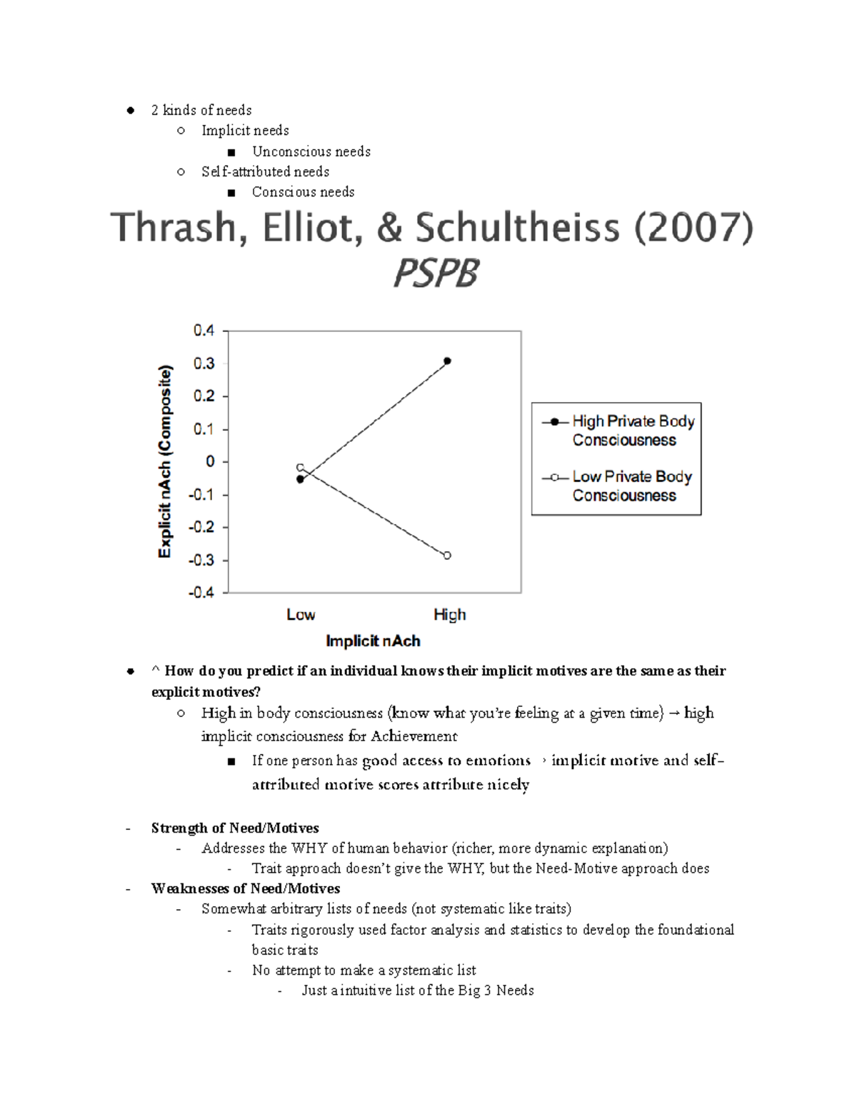 Lec 8 Individual Differences-Biological Perspective - 2 kinds of needs ...