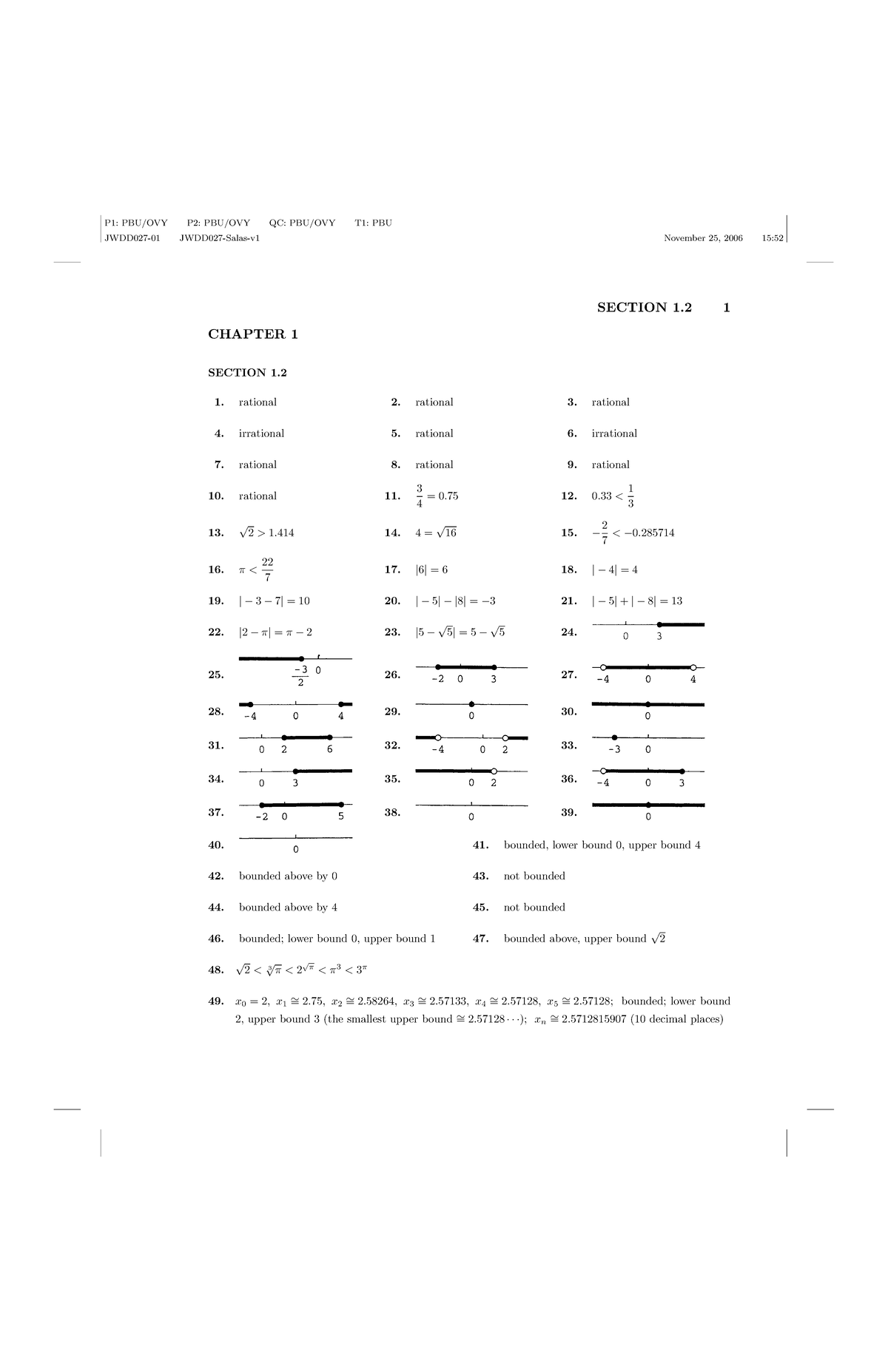 Chapter 1 - calculous one and several variables 10th edition solution ...