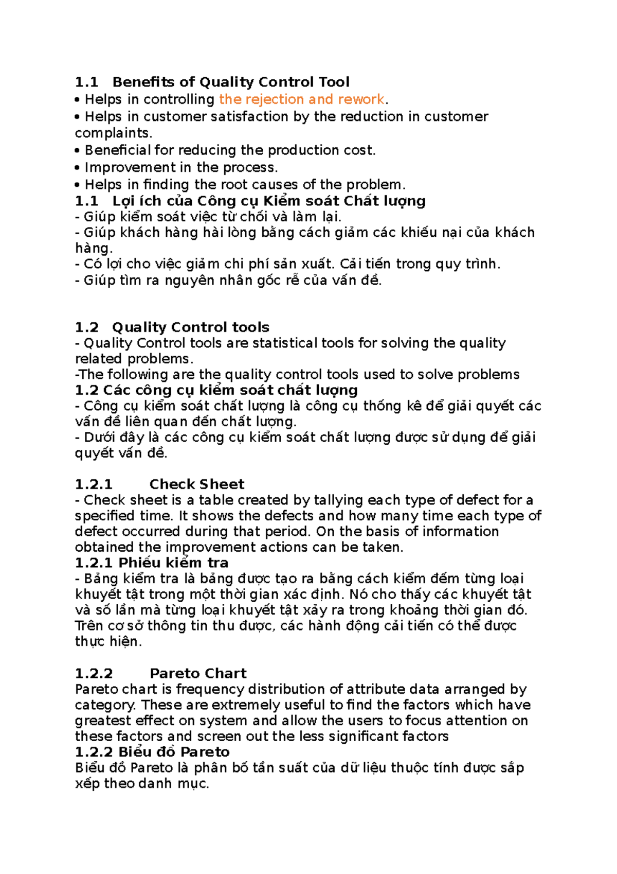 Benefits of Quality Control Tool - Helps in customer satisfaction by ...