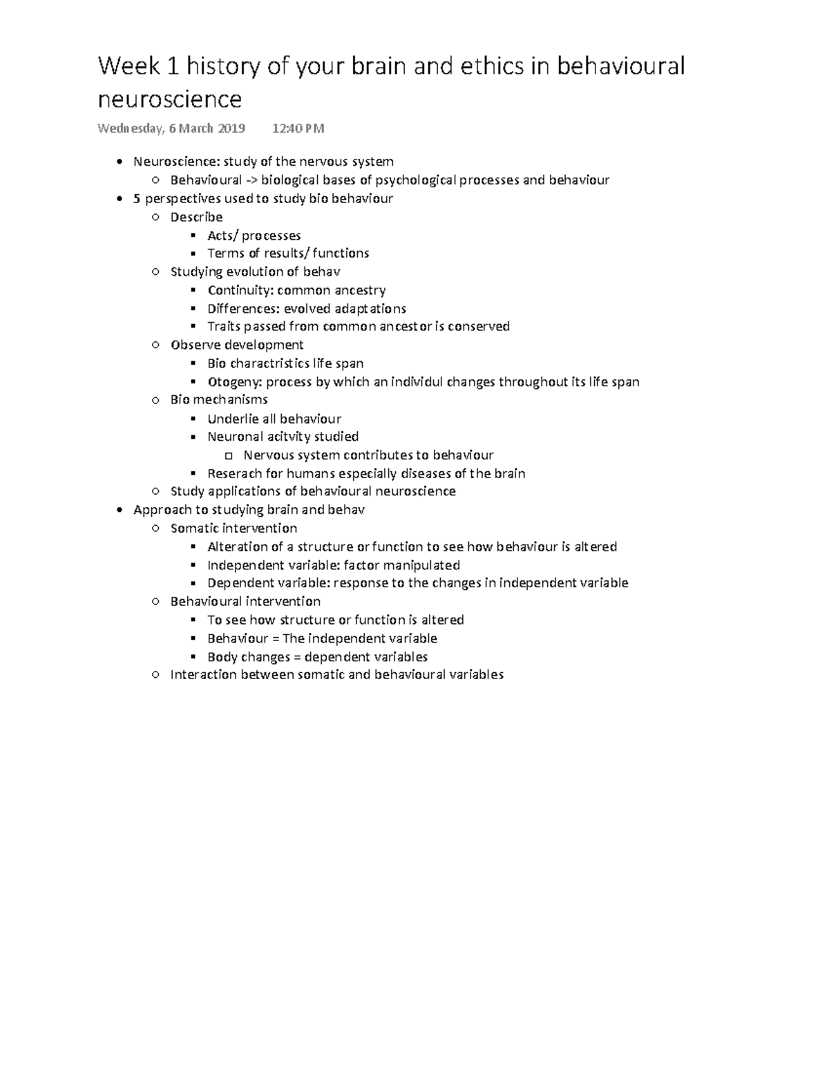 Behavioural Neuroscience A Warning Tt Undefined Function 32 Warning Tt Undefined Function