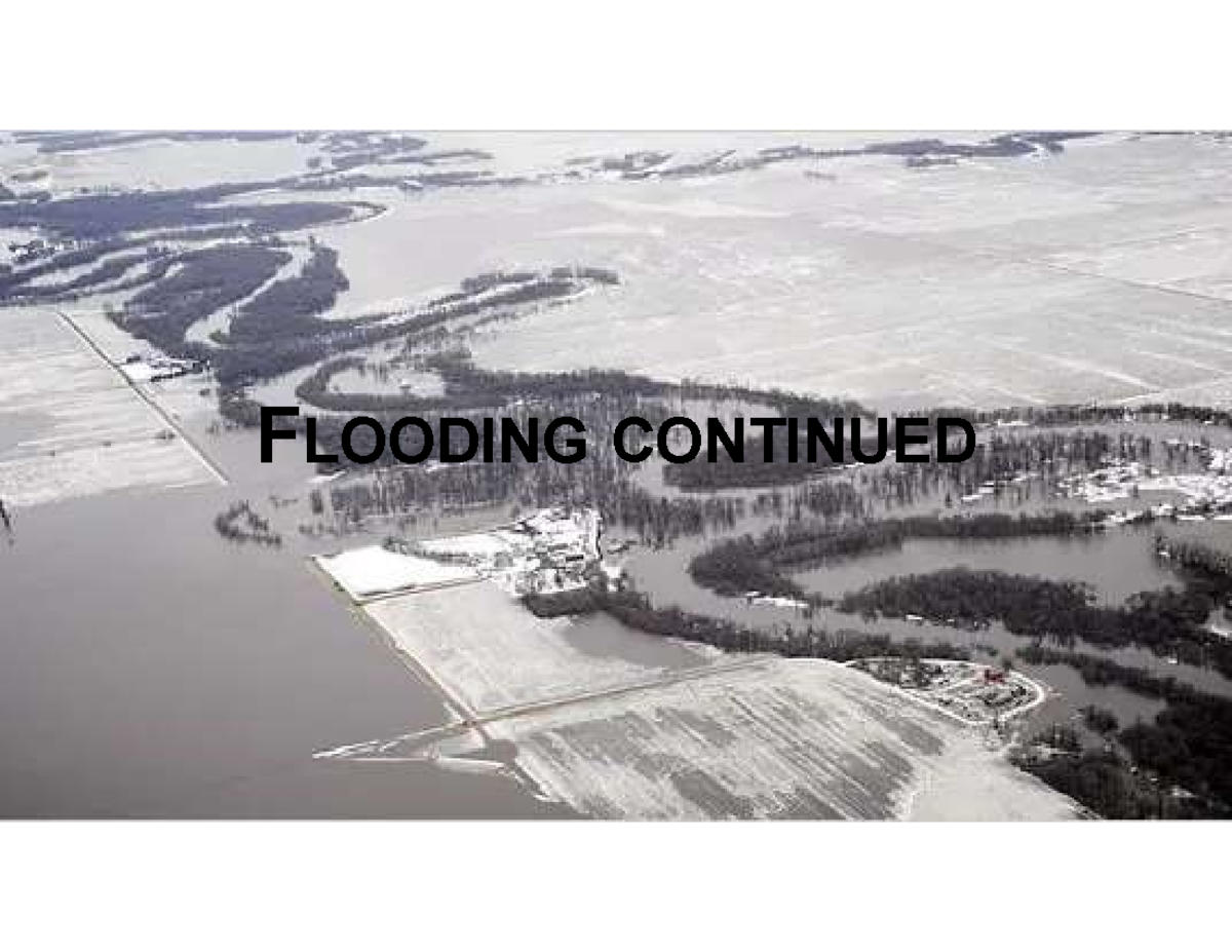 Flooding - Lecture notes - FLOODING CONTINUED PLAN FOR TODAY Red River ...