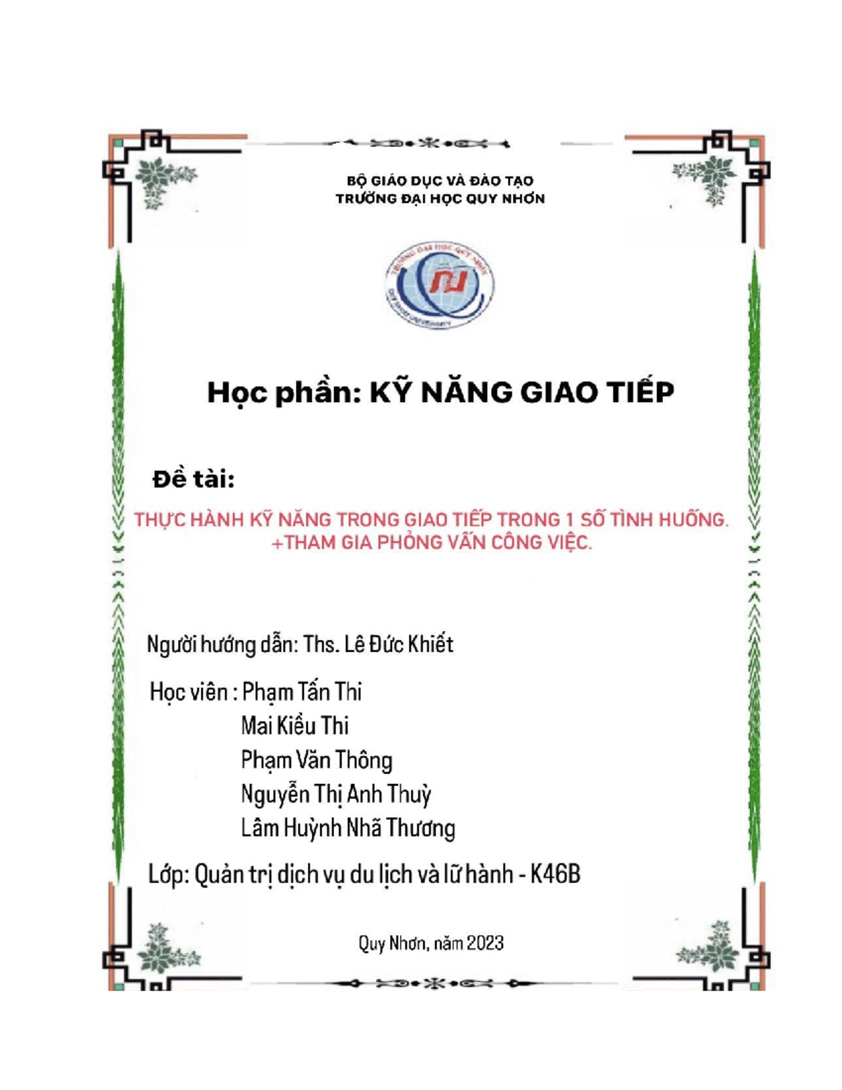 Nhom1 kngt - KNGT - Nguồn tham khảo : Kênh Youtube Anhduongqn Giới ...