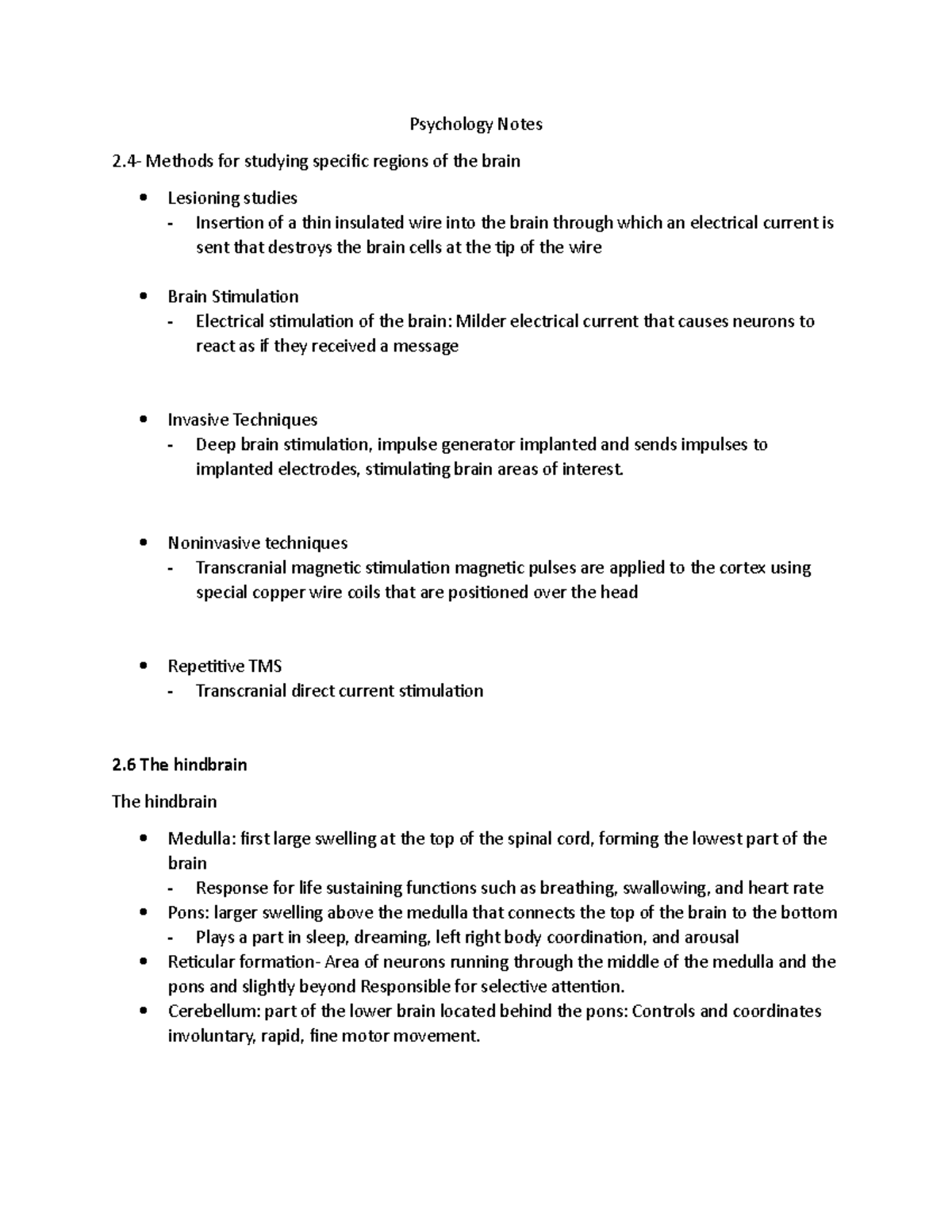 Psychology Notes - Noninvasive techniques - Transcranial magnetic ...