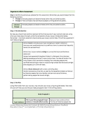 Task 1 Template - none - D269: Composition: Writing with a Strategy ...