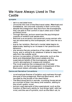 We Have Always Lived in the Castle - Quotes - We Have Always Lived in ...