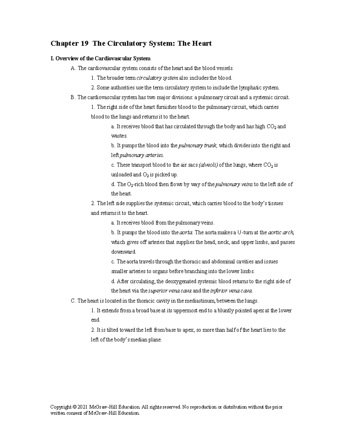 Chapter Notes 5 - Copyright © 2021 McGraw-Hill Education. All rights ...